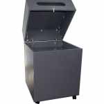 Book Return Trolley with Key Lockable Lid | Walib