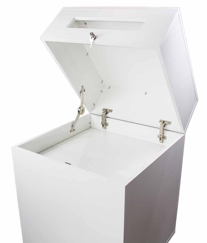 Book Return Trolley with Key Lockable Lid | Walib