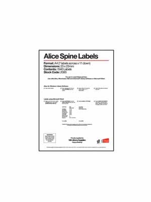 Spine Labels | WA Library Supplies