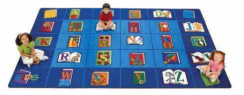 Fun with Phonics Seating Rug (Rectangular) - Walib